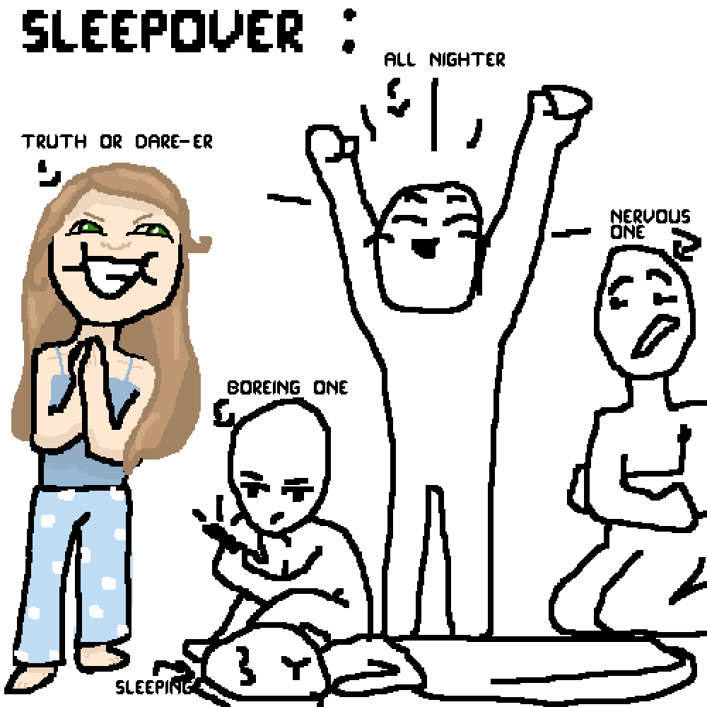 Editing sleepover base - Free online pixel art drawing tool - Pixilart