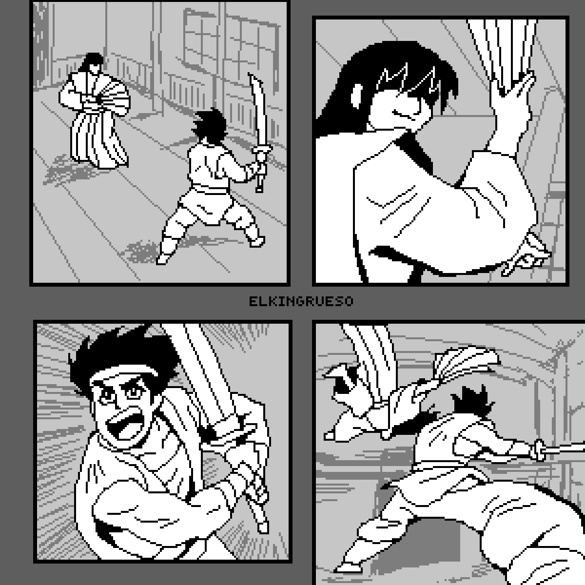 Pixilart - Samurai Manga Comic by elkingrueso