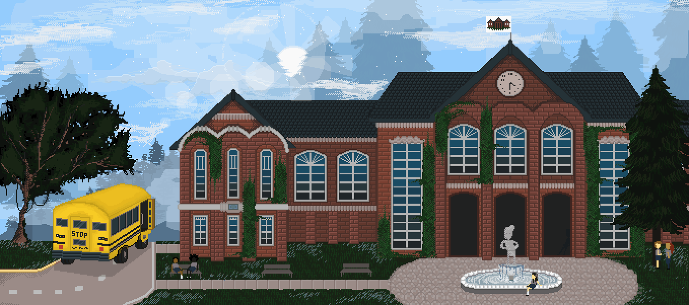 Pixilart - The School by Undecided