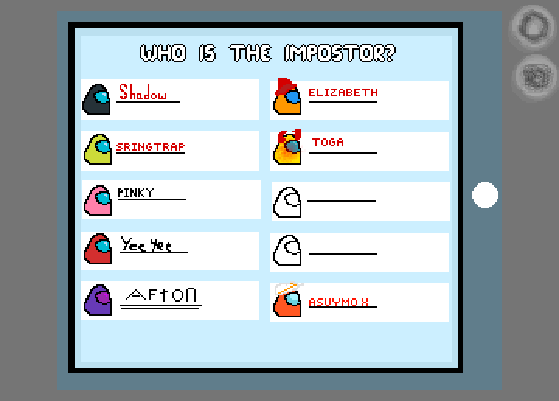Editing Among us - Free online pixel art drawing tool - Pixilart