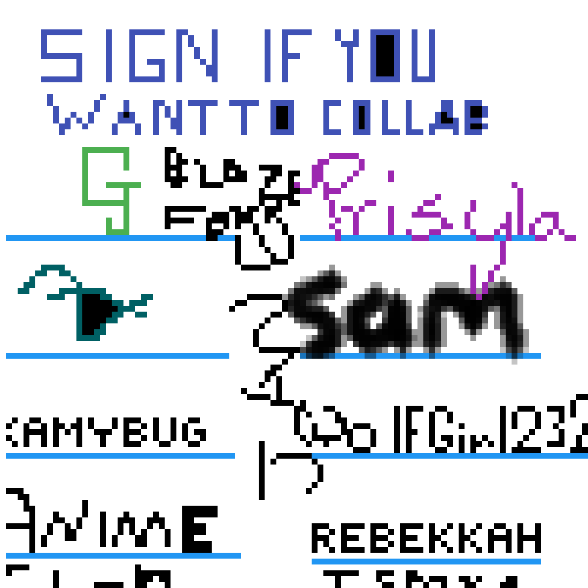 Editing COLLABING - Free online pixel art drawing tool - Pixilart