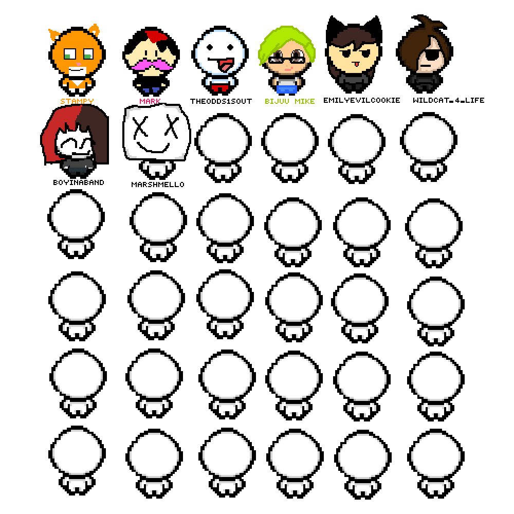 Editing boyinaband and marshmello - Free online pixel art drawing tool ...