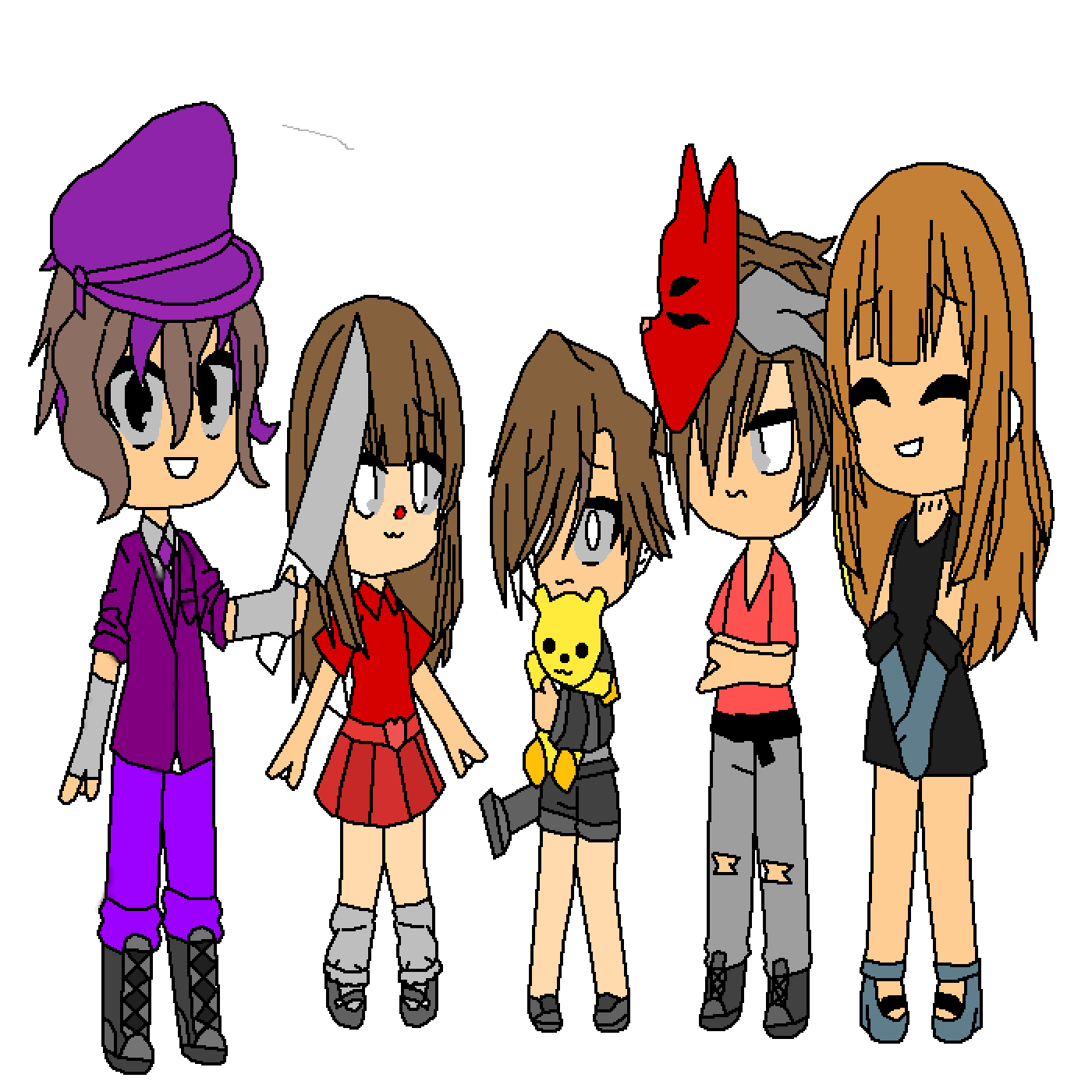 Pixilart - Afton family by anray-wolf