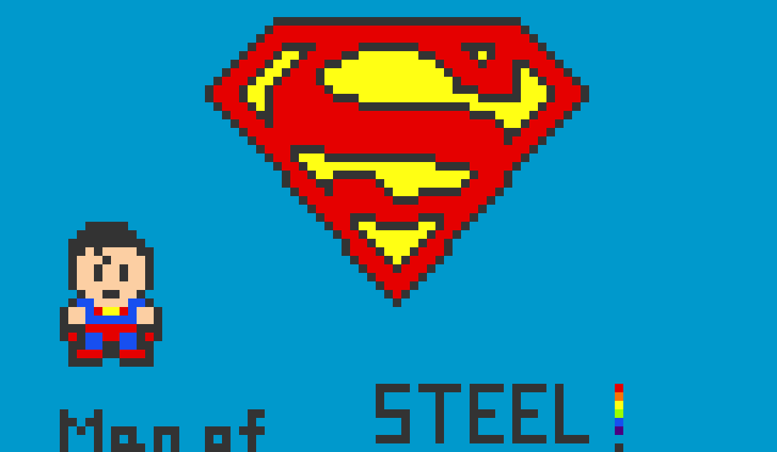 Editing Man of Steel - Free online pixel art drawing tool - Pixilart