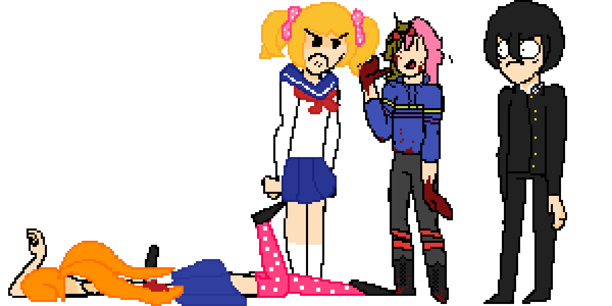 Editing Yandere Simulator - Free online pixel art drawing tool - Pixilart