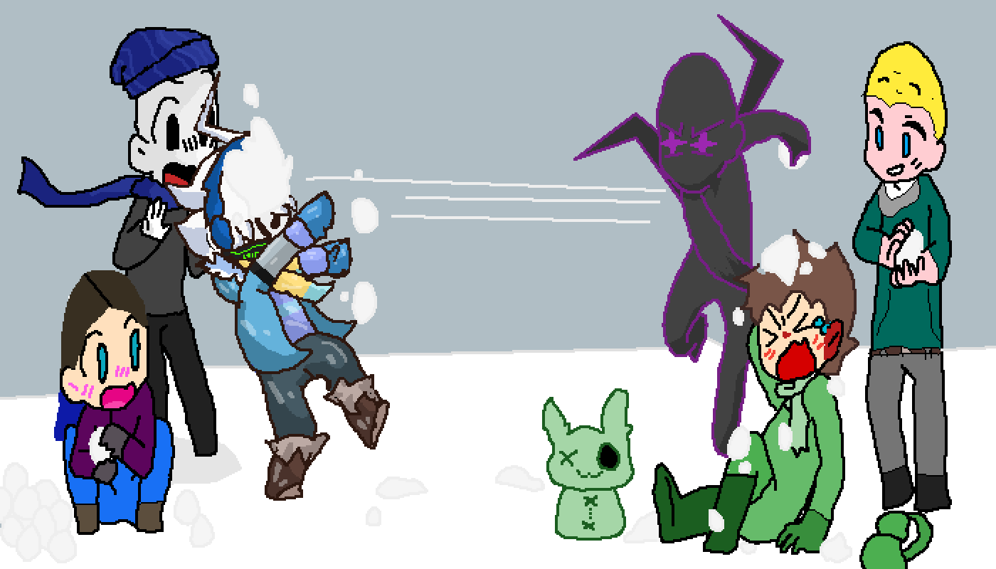 Editing Snowball Fight - Free online pixel art drawing tool - Pixilart