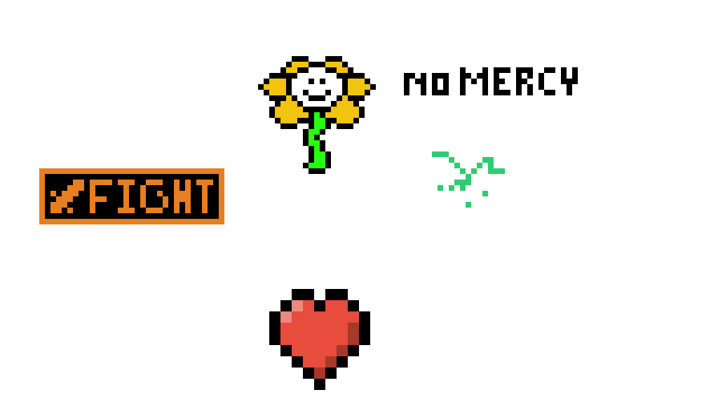 Editing No mercy #Undertale - Free online pixel art drawing tool - Pixilart