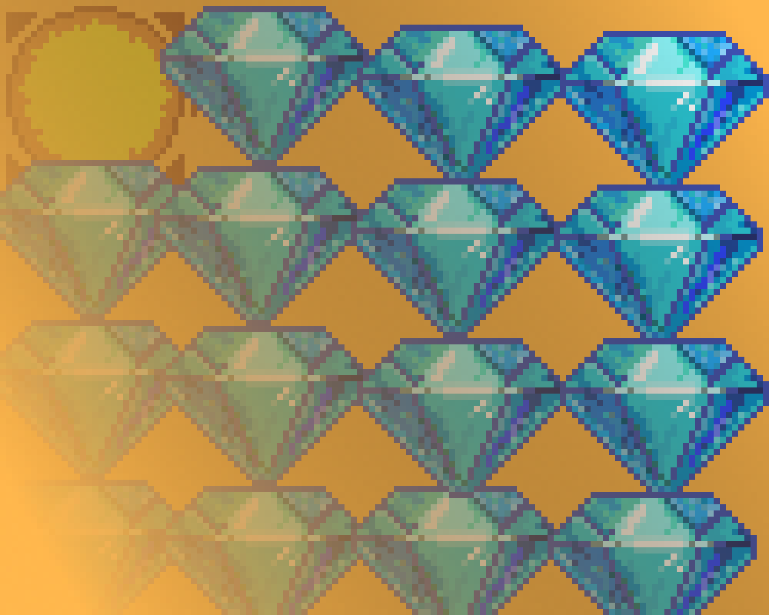 Pixilart - Sun diamonds by myiahala