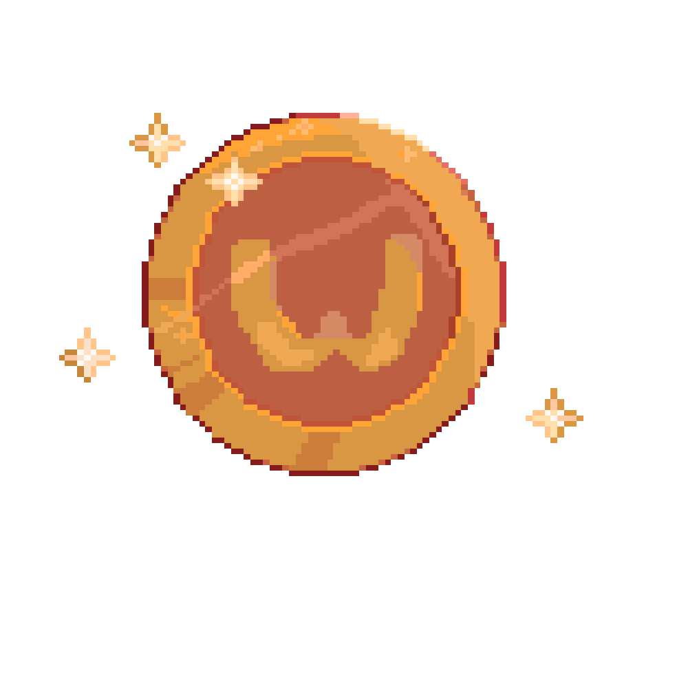 Pixilart - Copper coin by Crickeet