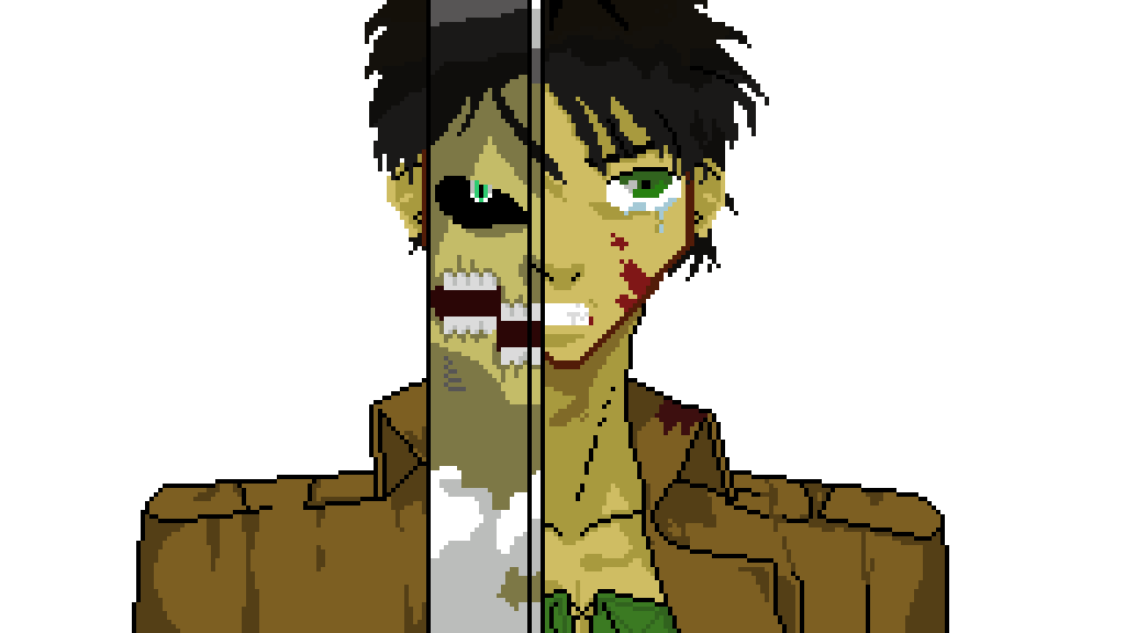 Editing Attack on Titan- Eren Jaeger - Free online pixel art drawing ...
