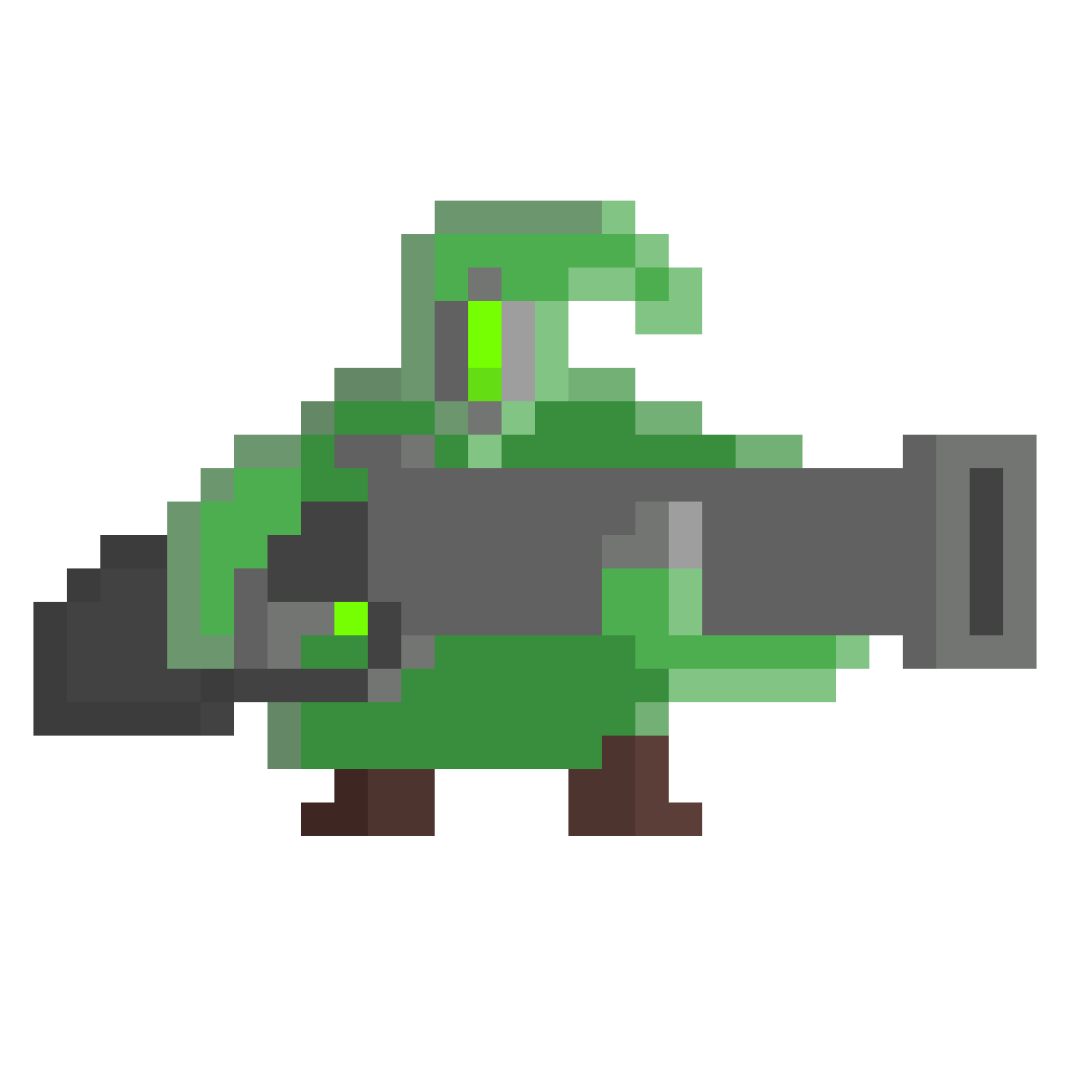 Pixilart - Green Cloaked rifleman by Baron-7D6