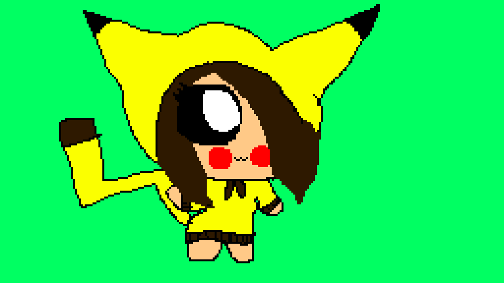 Pixilart - pikachu girl by Hacker0274820