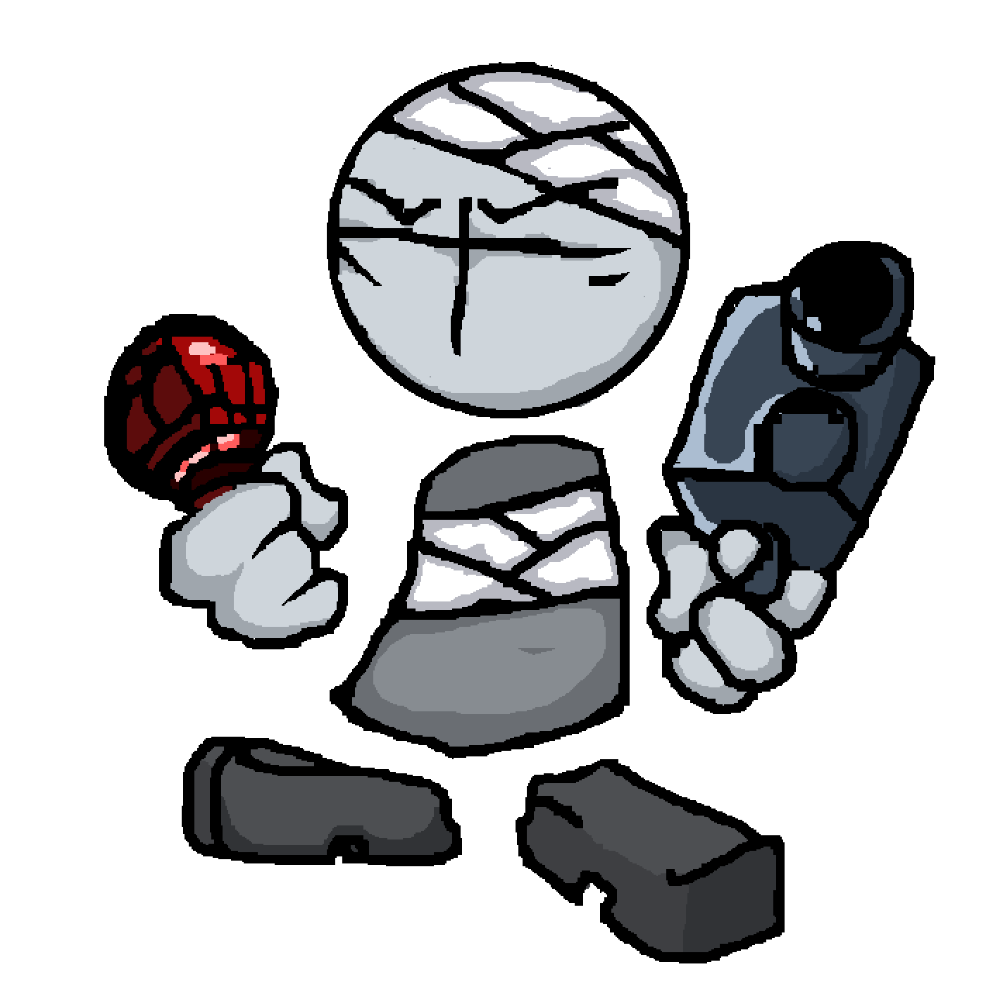 Pixilart - Hank fnf sprite by FNF5731