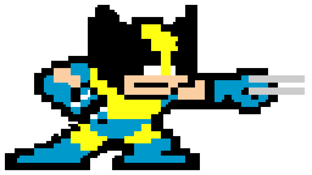 Editing Wolverine animation - Free online pixel art drawing tool - Pixilart