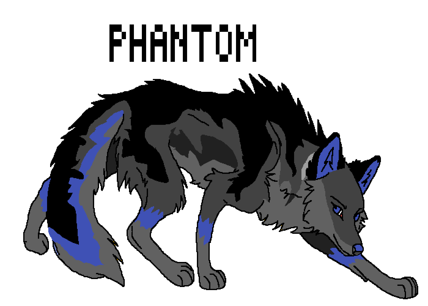 Pixilart - Phantom by Luna-Alpha-Wolf