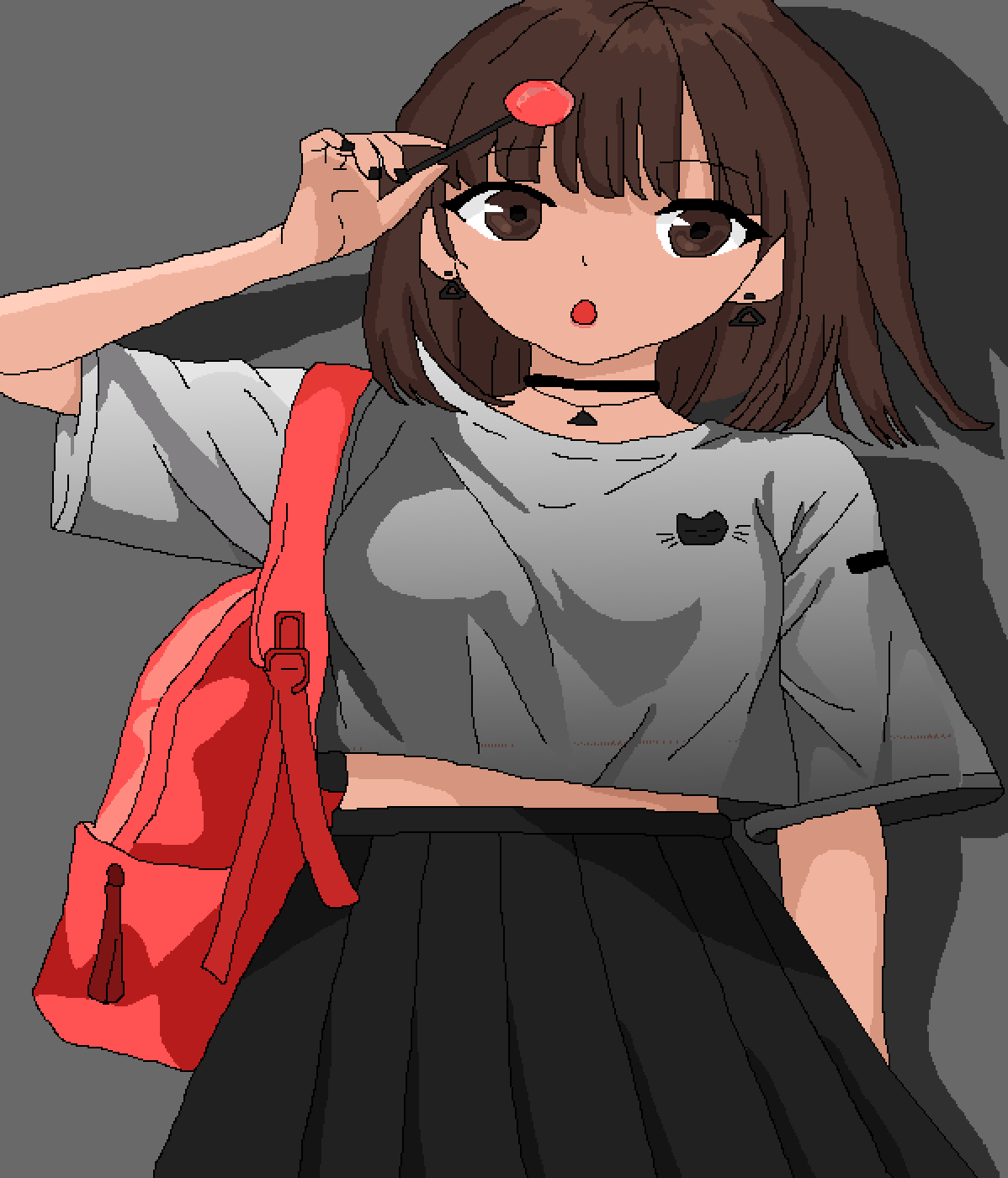 Editing MHA Urararka - Free online pixel art drawing tool - Pixilart