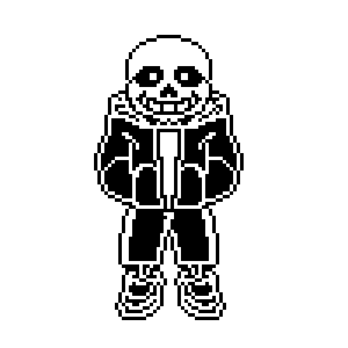 Pixilart - updated sprite for sans by YeetManToTheMoo