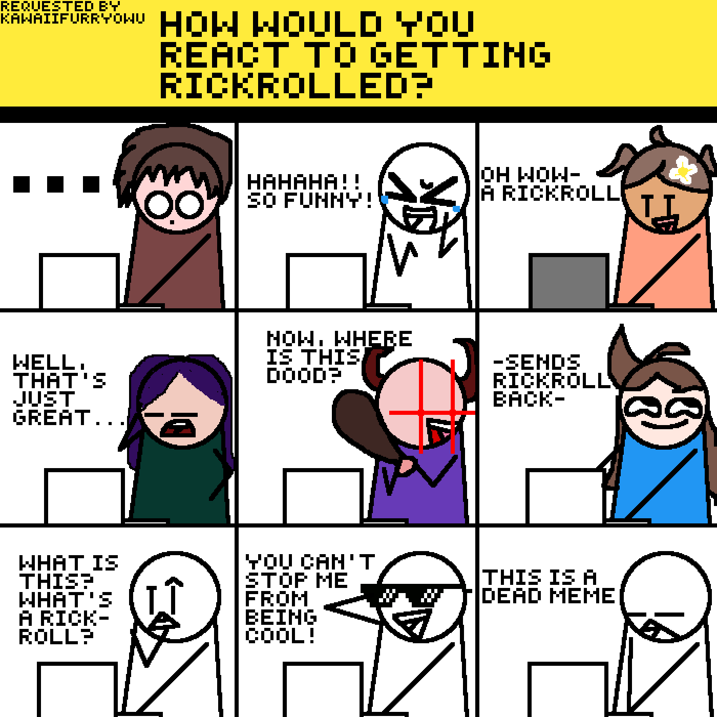 Pixilart - RickRolled by eclypseowolfie5