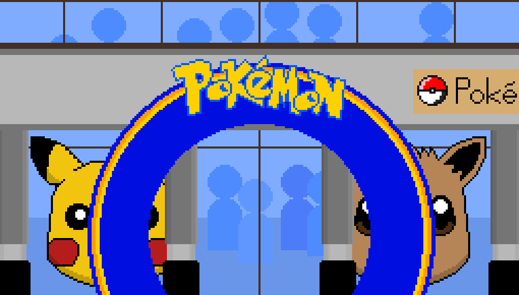 Pixilart - The Pokemon Center by JustBeingBacon