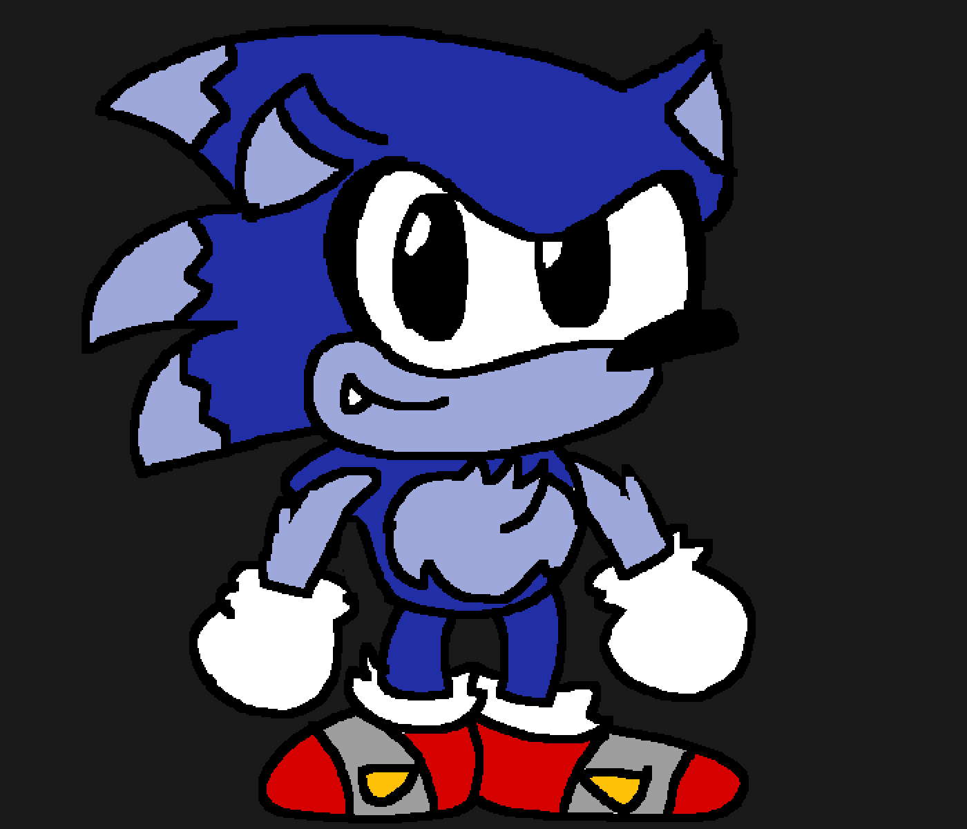 Pixilart - Classic Werehog by Makkusu