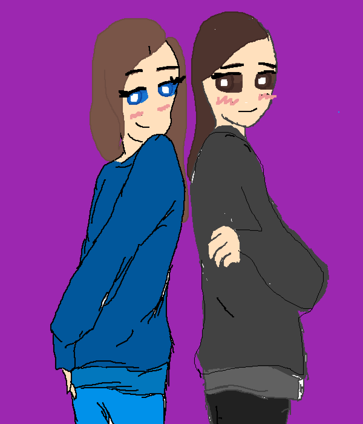 Editing Zoe and Me 2 - Free online pixel art drawing tool - Pixilart