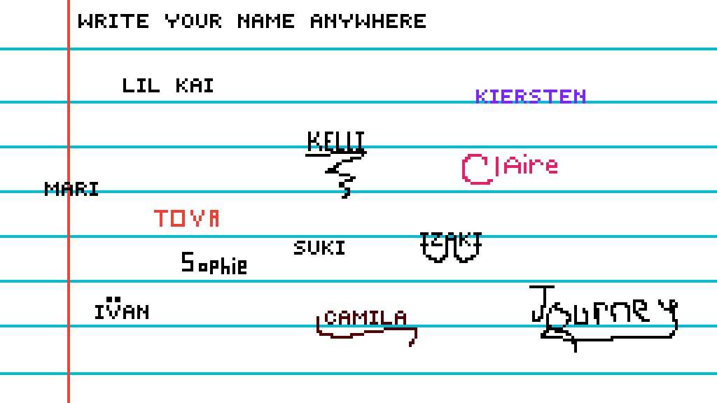 Editing Write your name! - Free online pixel art drawing tool - Pixilart