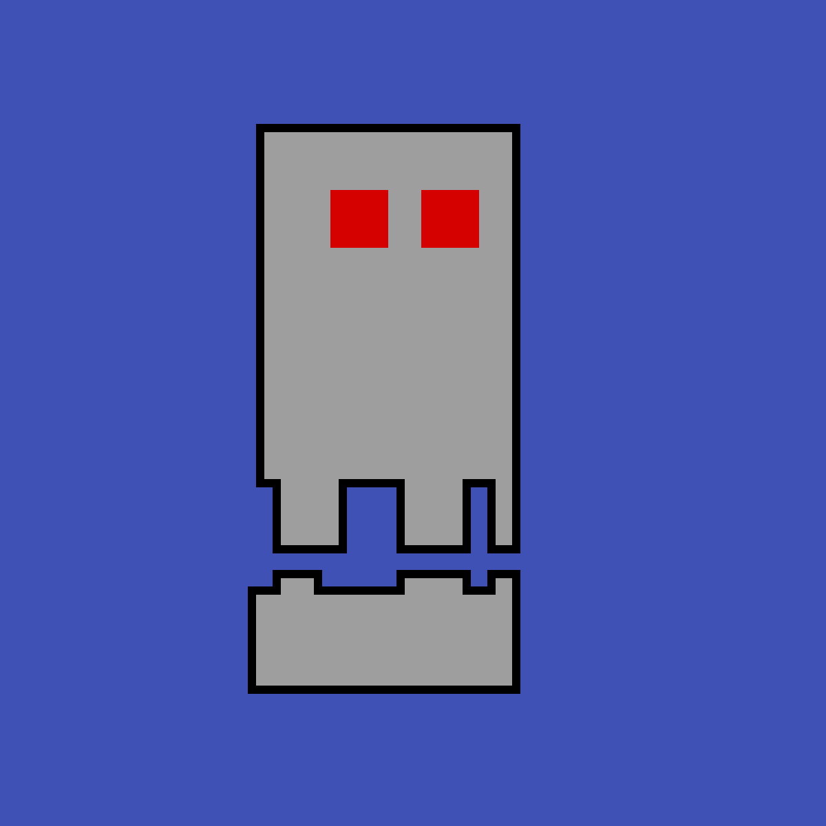 Pixilart - GD PRESS START SKULL by Team-mallow