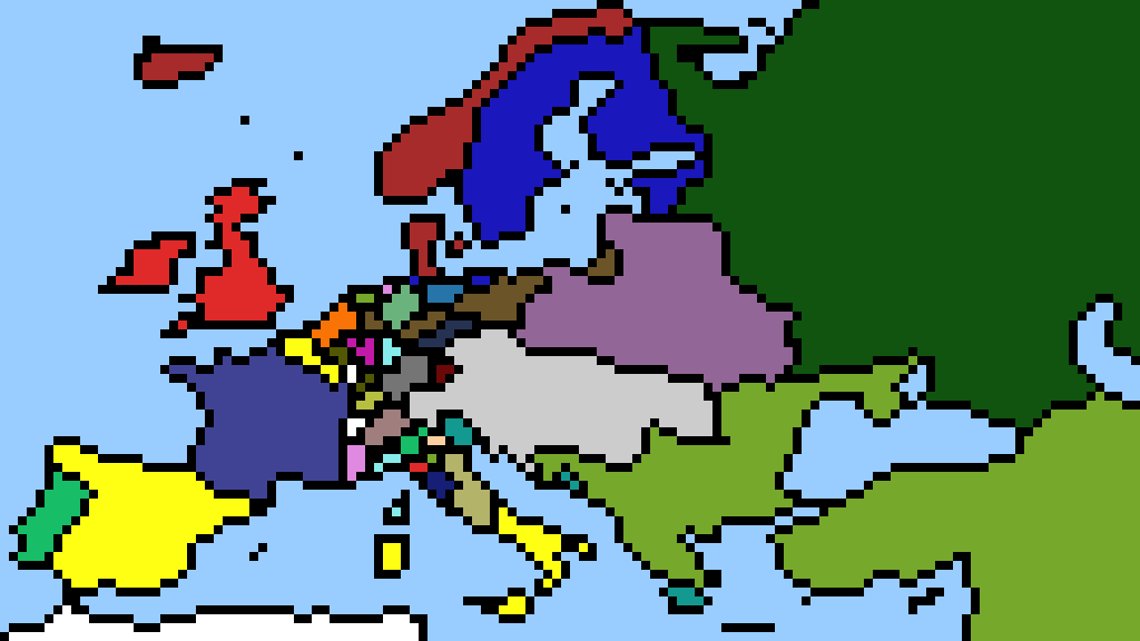 Editing Europe Map year 1700 - Free online pixel art drawing tool ...