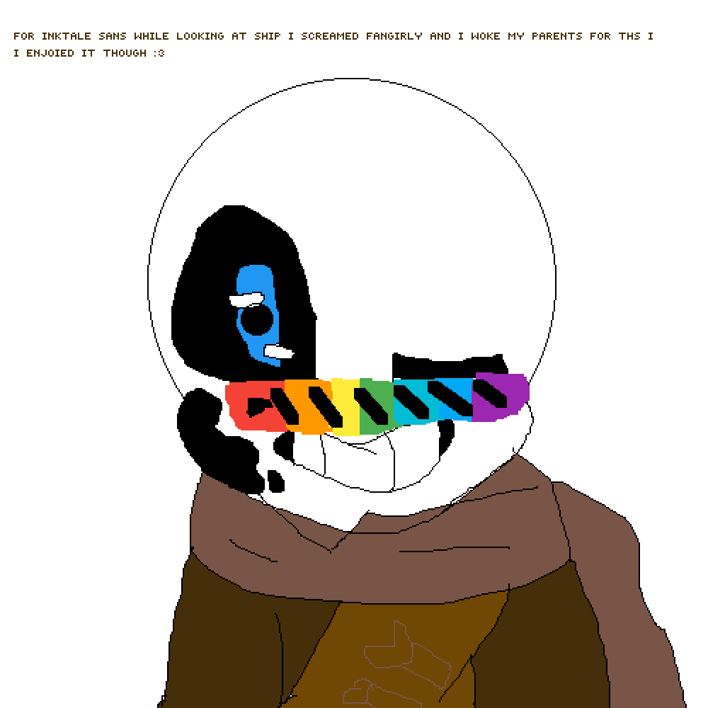 Pixilart - for inktale sans by luciegirlylover