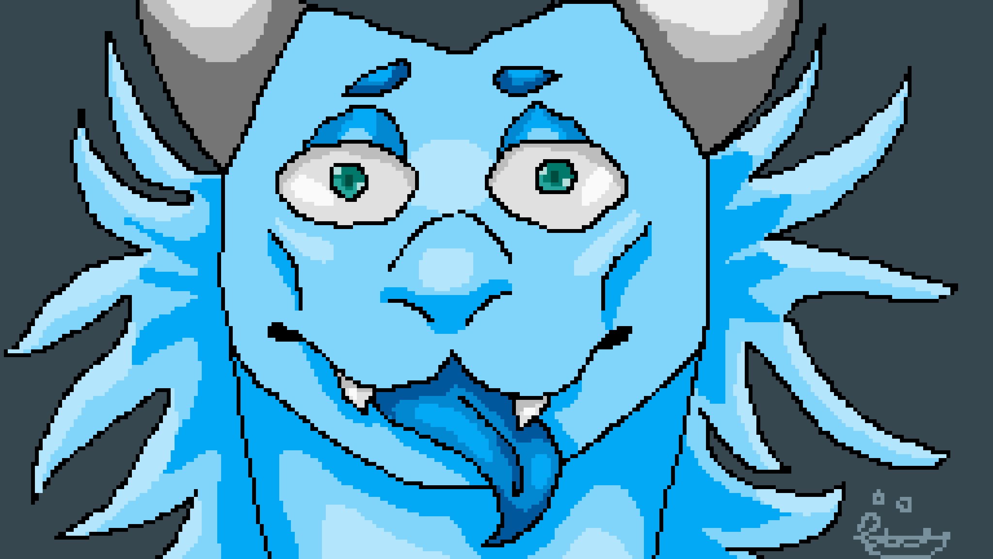 Pixilart - Ice Dragon by Angry-Pineapple