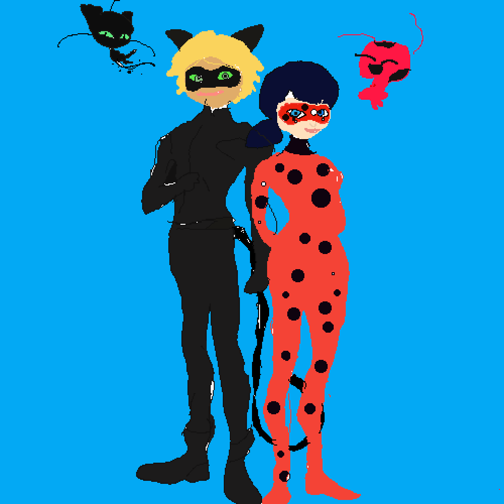 Edición LADYBUG AND CAT NOIR CAN - Herramienta gratuita de dibujo en ...