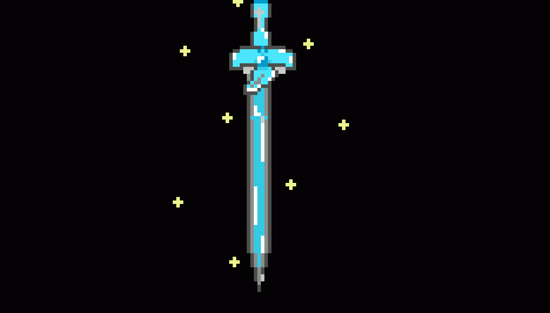 Editing Asuna Yuuki's Sword - Free online pixel art drawing tool - Pixilart