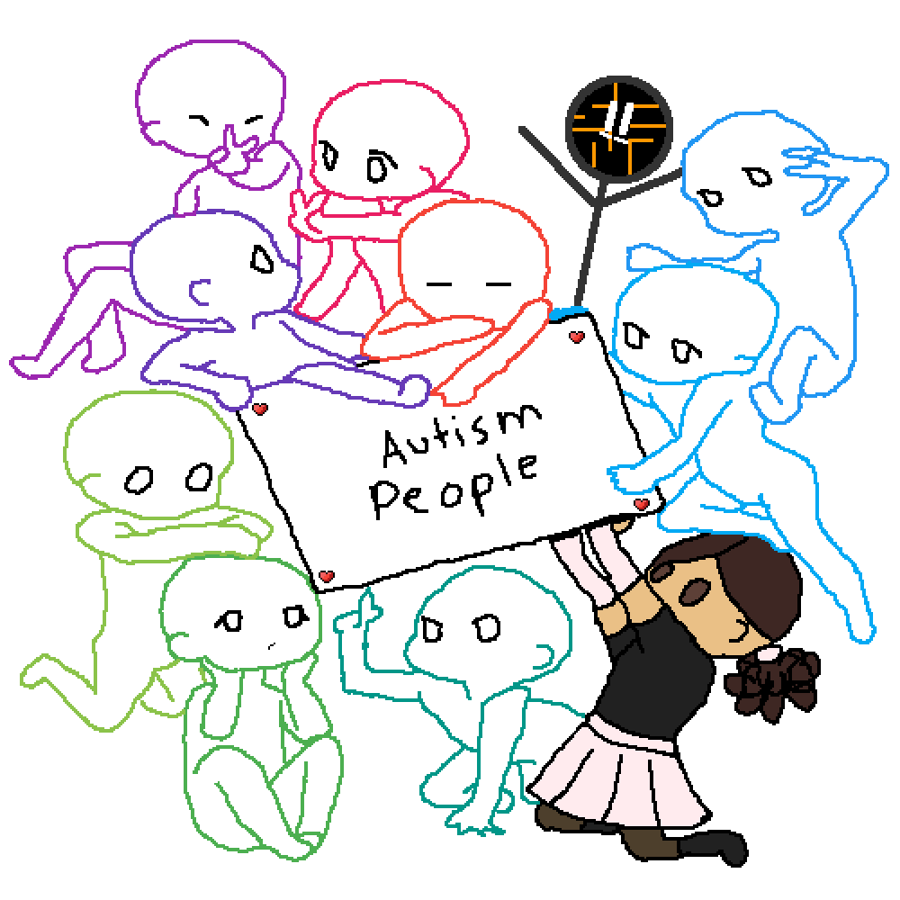 Editing autism - Free online pixel art drawing tool - Pixilart