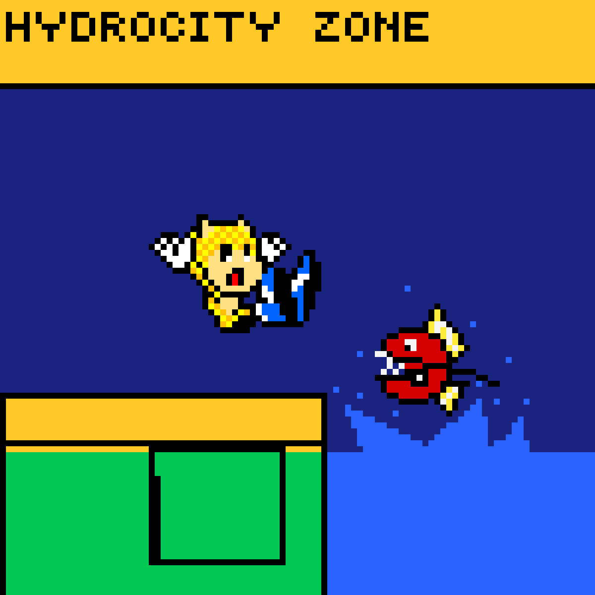 Pixilart - hydrocity zone by Tuxedoedabyss03