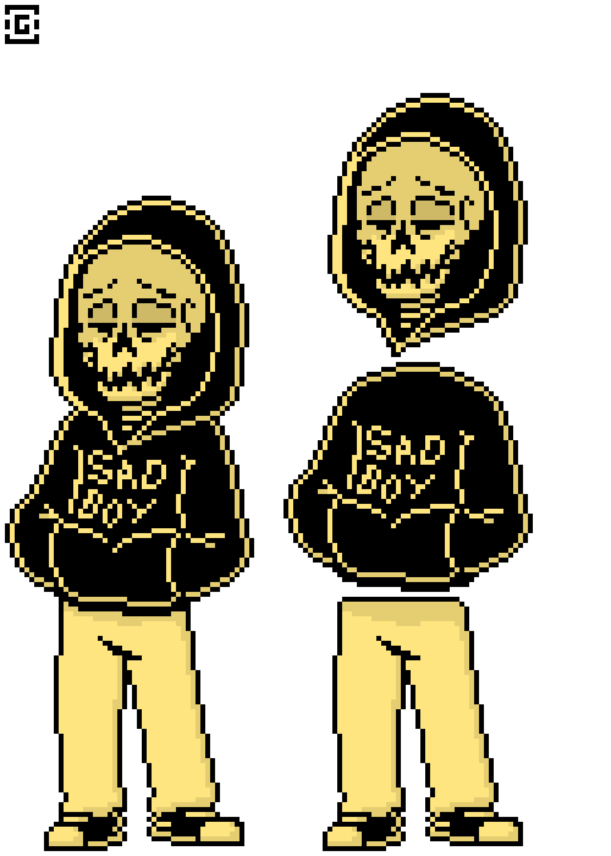 Pixilart - swapfell gold pap sprite by Gumciak