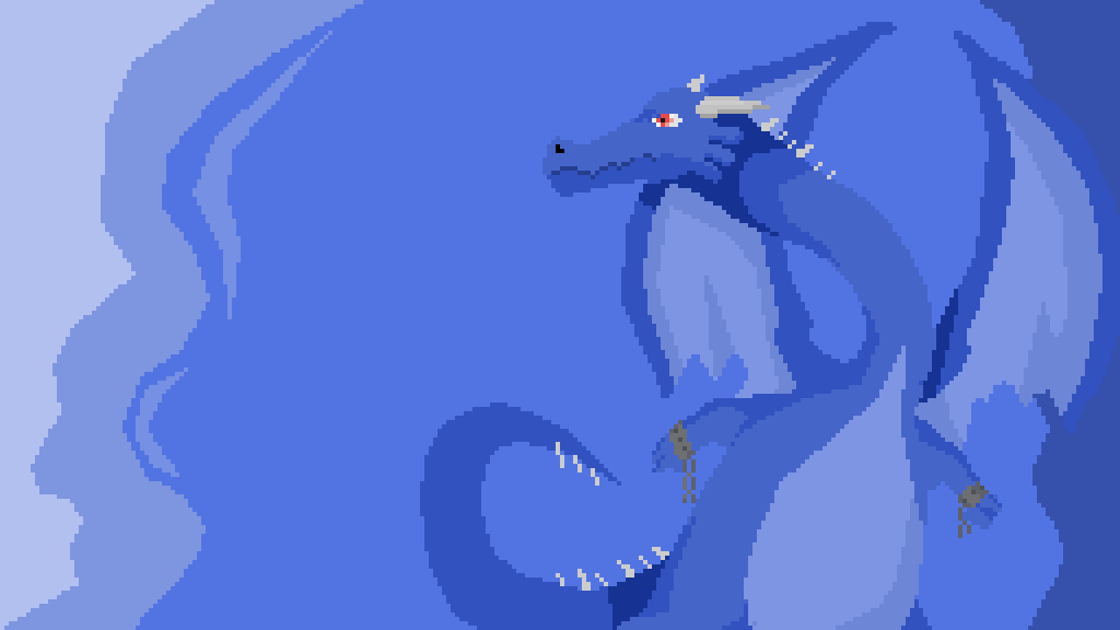 Pixilart - Blue Dragon by jarjar108