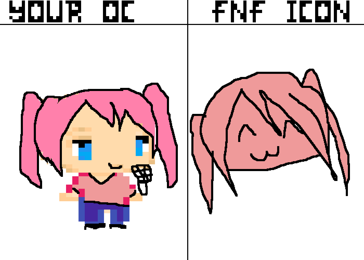 Pixilart - my fnf oc icon by lilKittyUwU