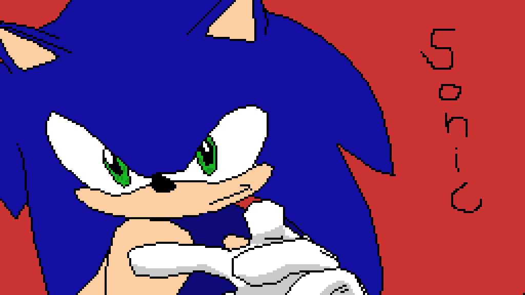Editing Sonic The Hedgehog!!!!!!! - Free online pixel art drawing tool ...