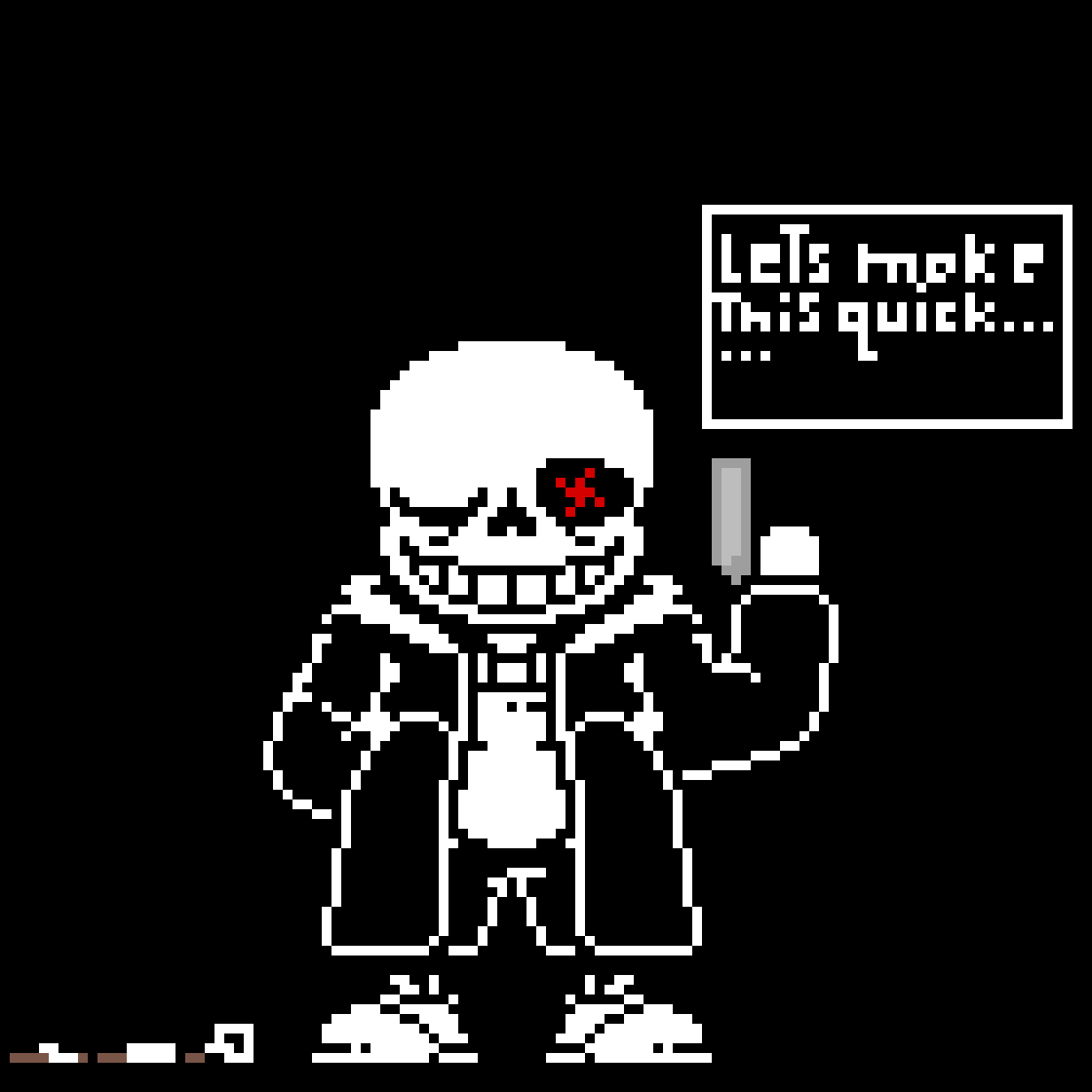 Pixilart - sudden changes sans by dust-x-JOSIAH