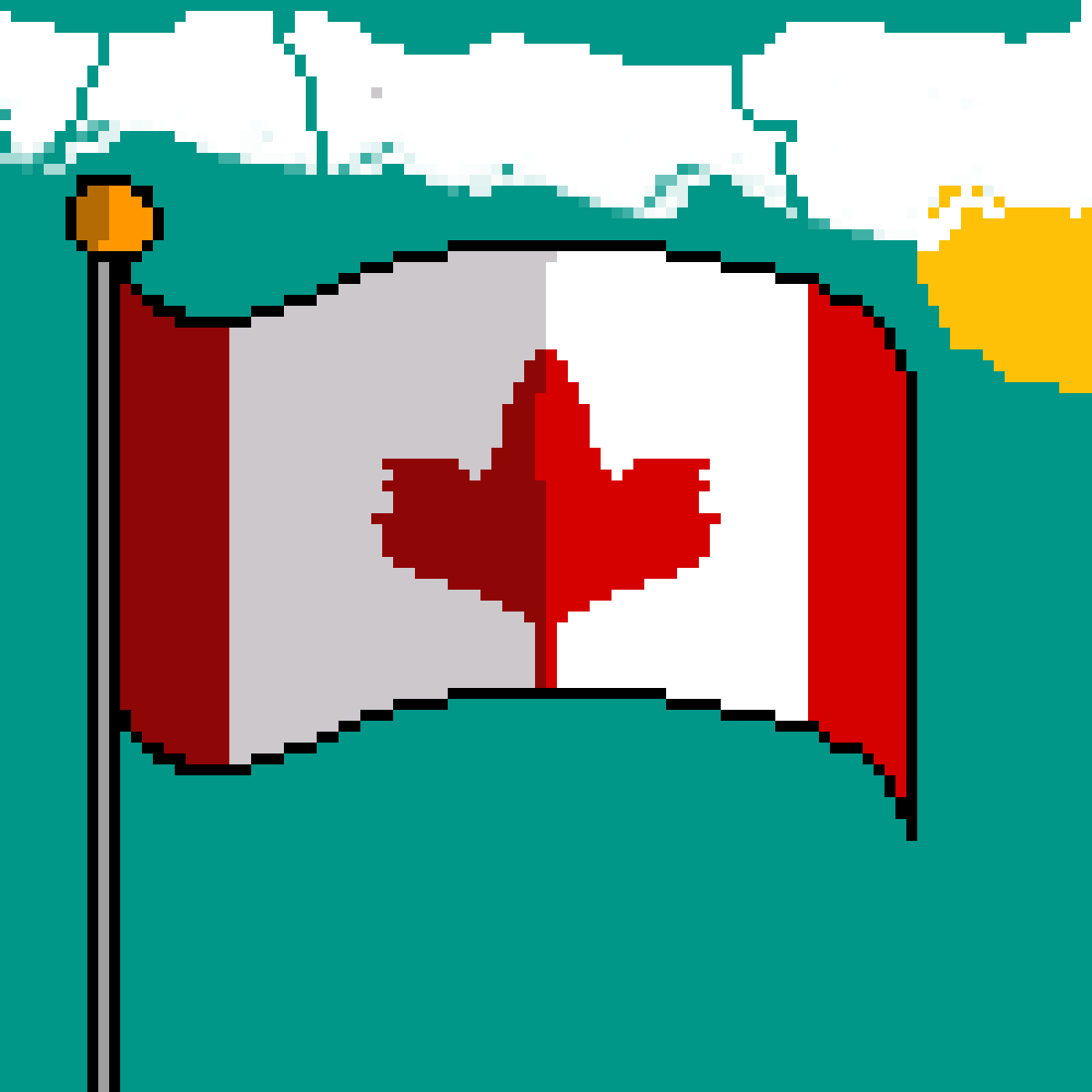 Editing Canadian flag - Free online pixel art drawing tool - Pixilart