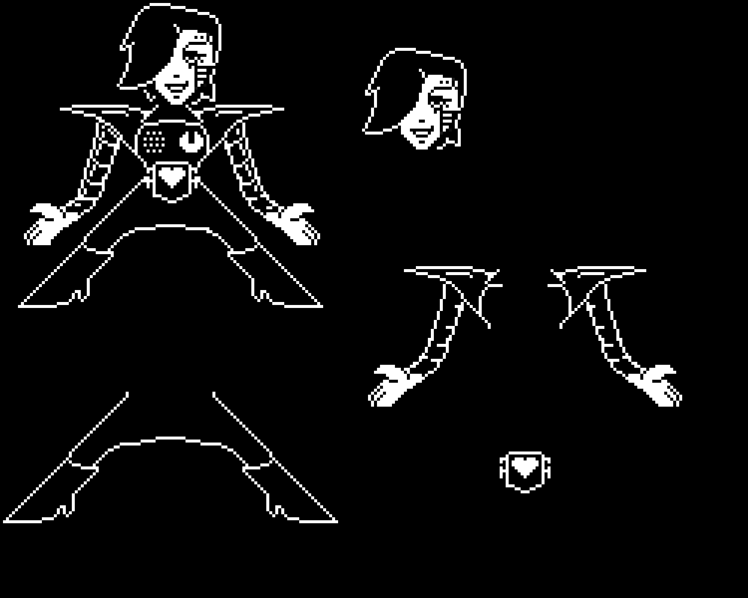 Edición Mettaton sprite sheat - Herramienta gratuita de dibujo en línea ...