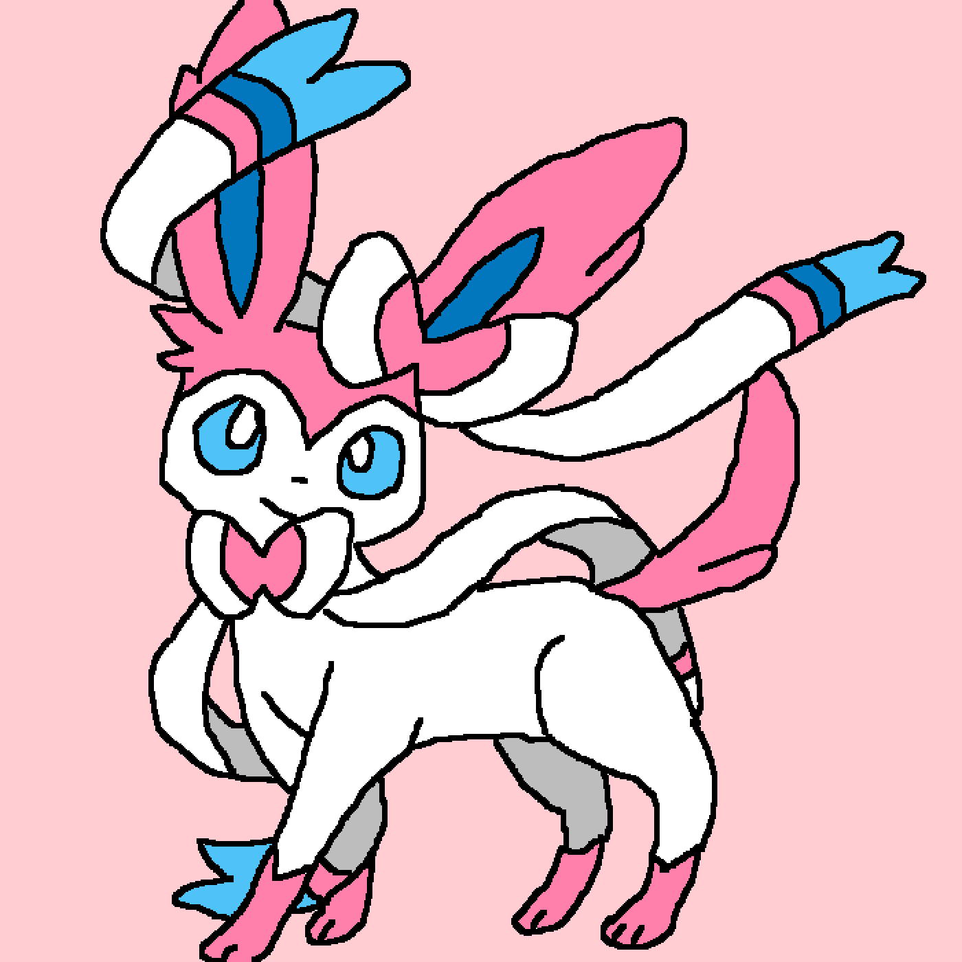 Pixilart - Sylveon trace by Hbanana3