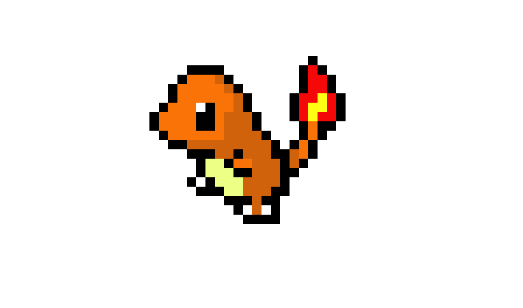 Editing Charmander - Free online pixel art drawing tool - Pixilart