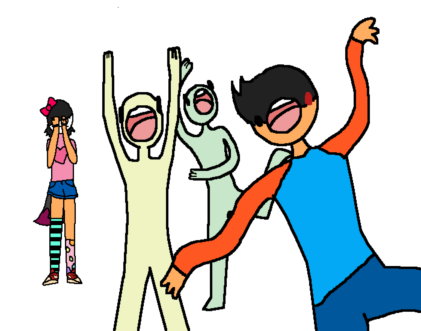 Pixilart - 4 person base by Lucio13