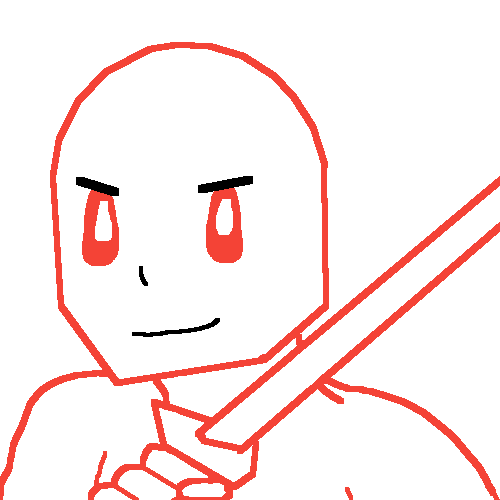 Pixilart - Swordsman Base! by amye-o-shamie