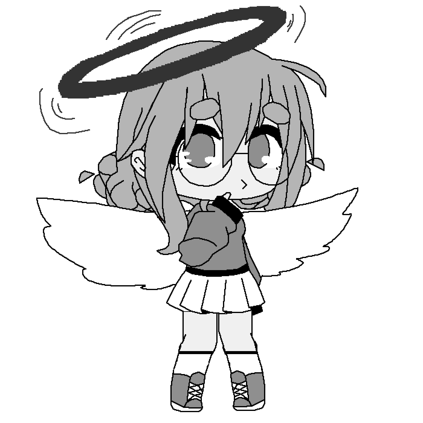 Pixilart - Gacha character base by biggamma0