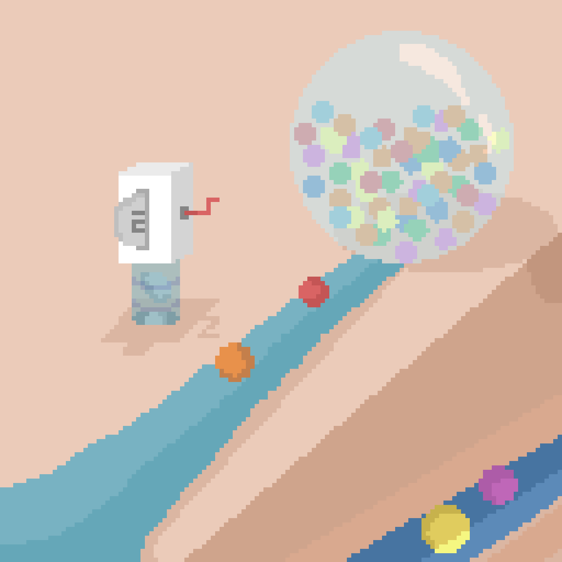 Pixilart - Gumball Machine by coffeeowl