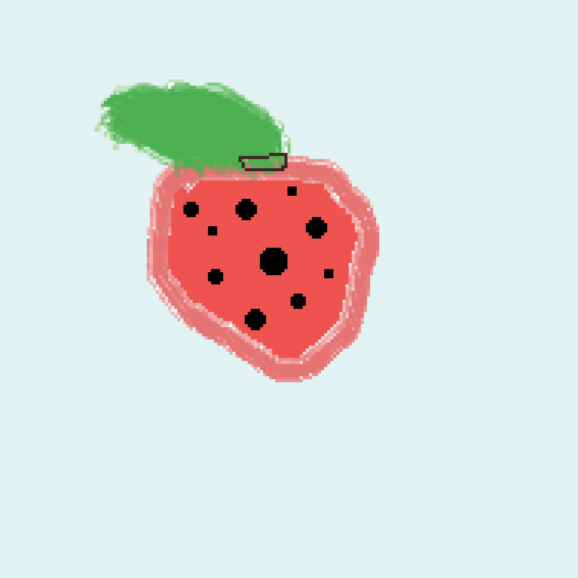 Pixilart - A Messed up strawberry by Theartistlolme