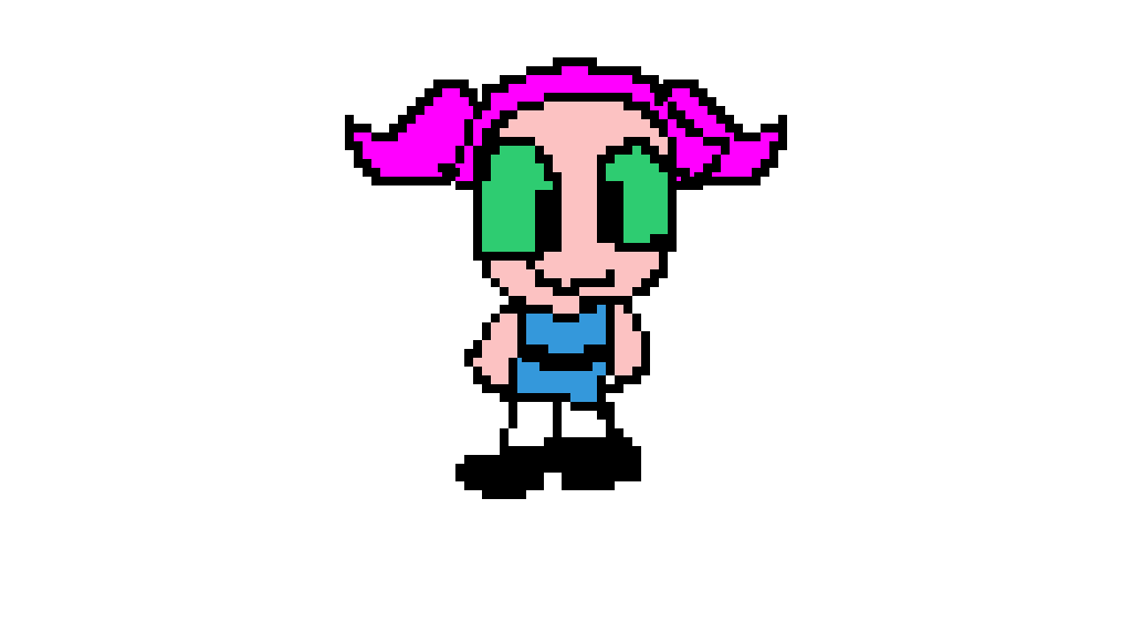 Editing starfire in costume of powerpuff girls - Free online pixel art ...