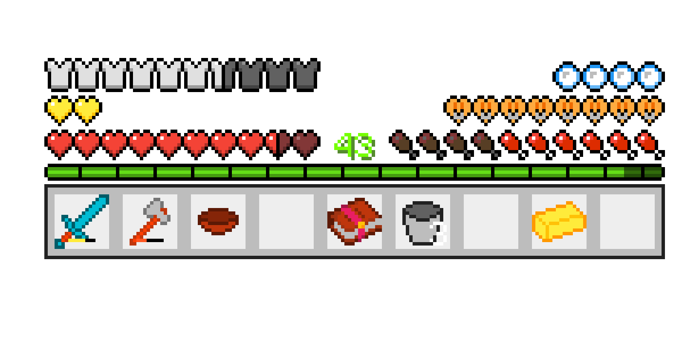 Pixilart - Minecraft Hotbar by Jupitersrevenge